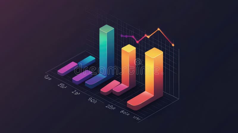 Transition Shifting Bar Chart Stock Illustration - Illustration of ...