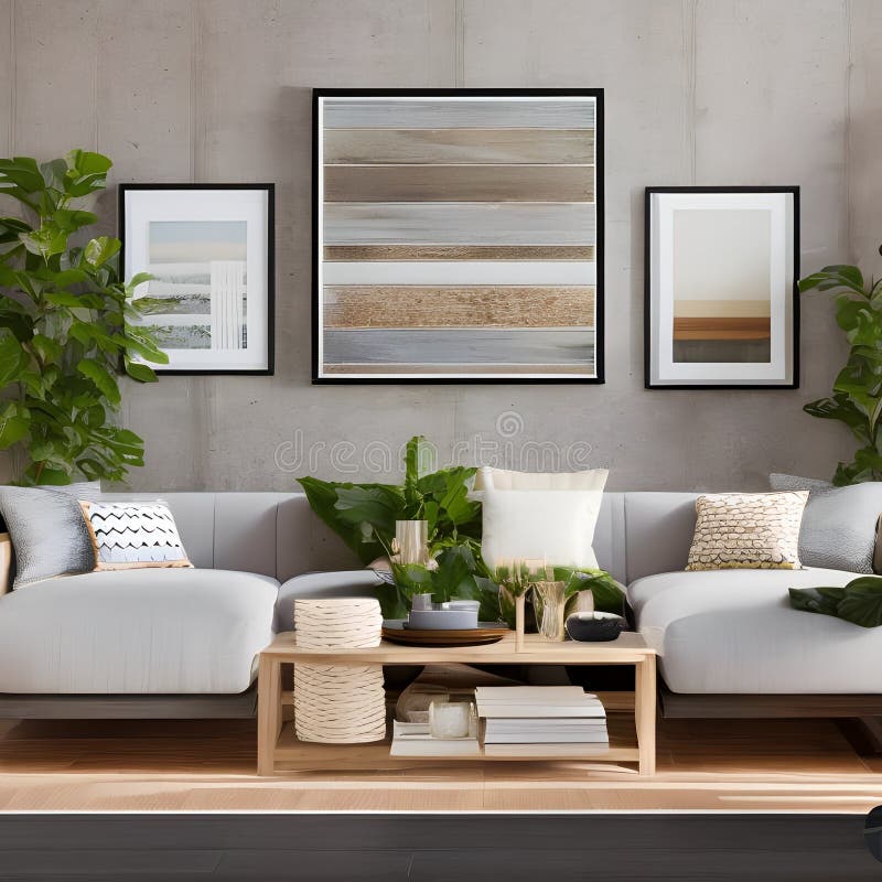 11 a Transitional-style Living Room with a Mix of Wooden and Neutral ...