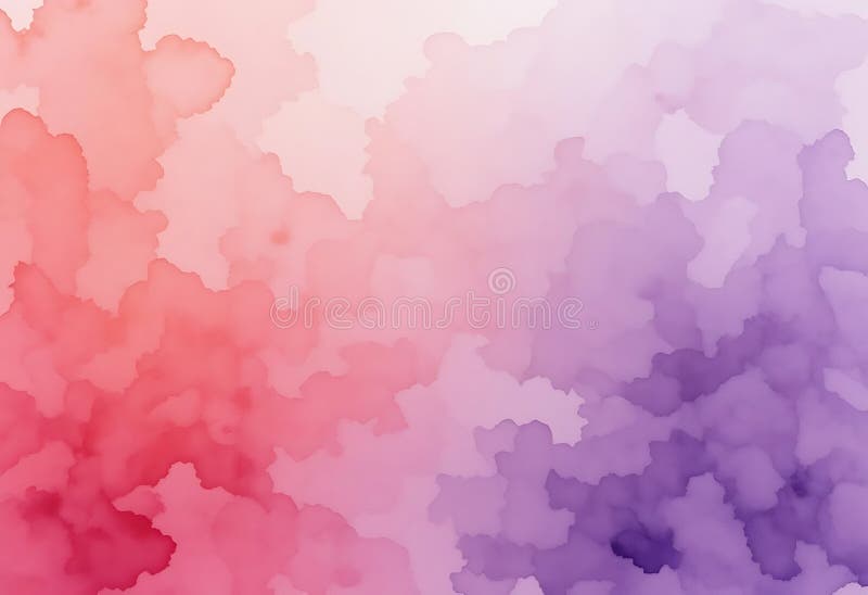 Transitional Watercolor Wash Effect with Smooth Gradient from Red To ...