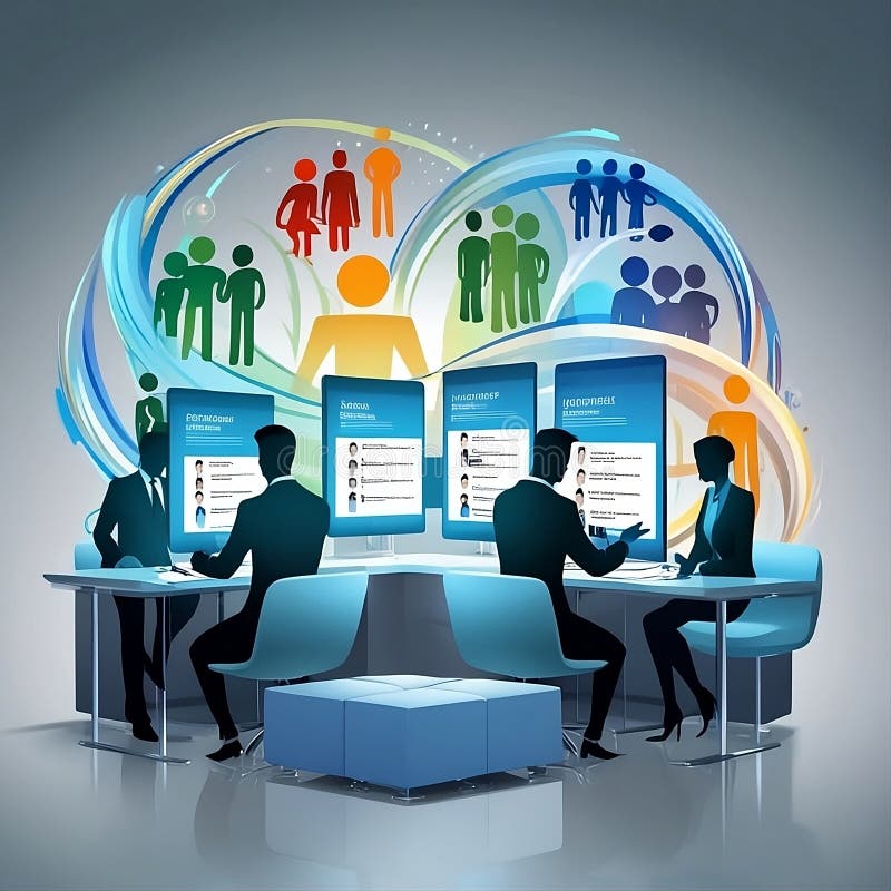 Transitioning To the Selection Process, Icons Representing ...