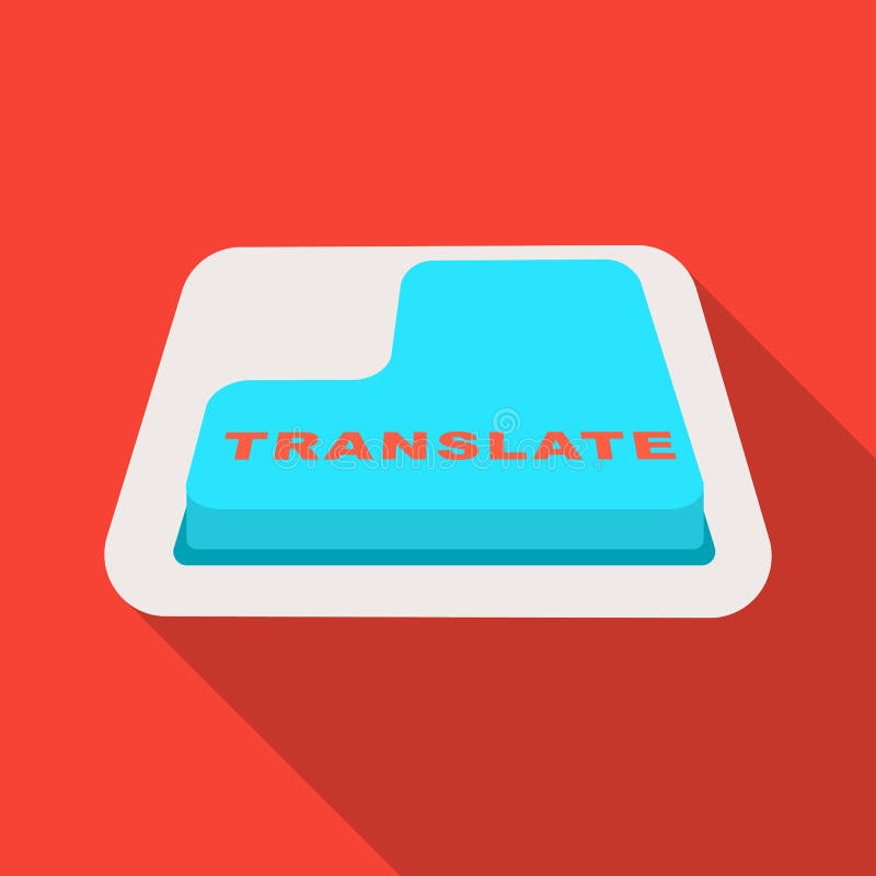 Translate Button Icon in Cartoon,black Style Isolated on White ...