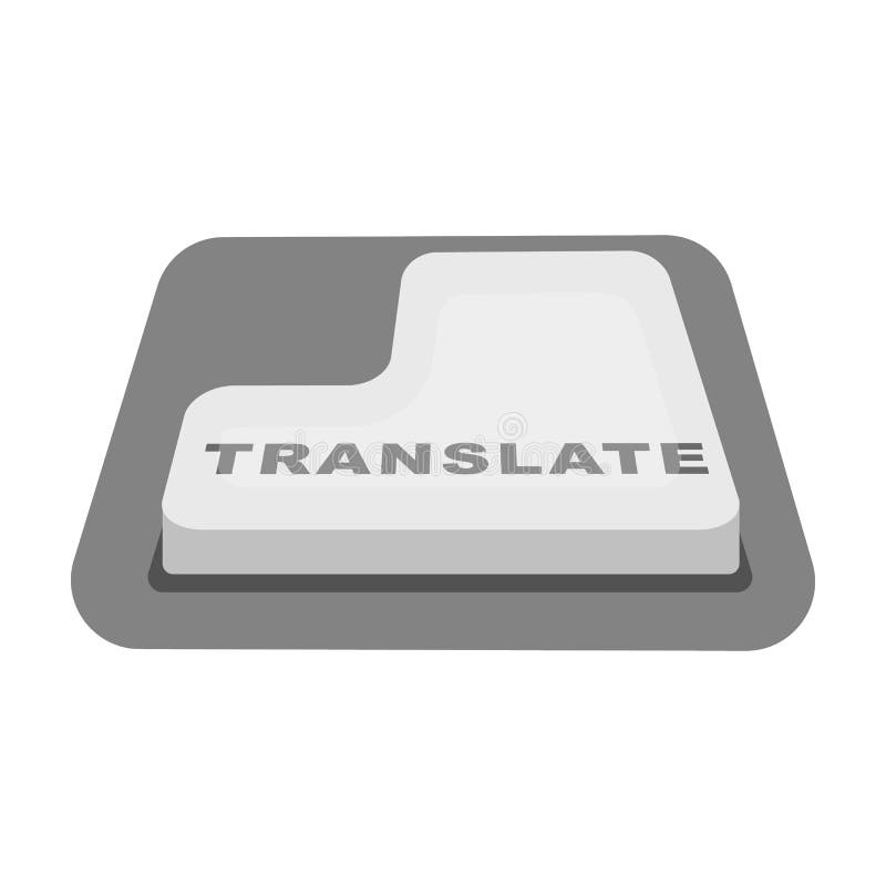Translate Button Icon in Cartoon,black Style Isolated on White ...