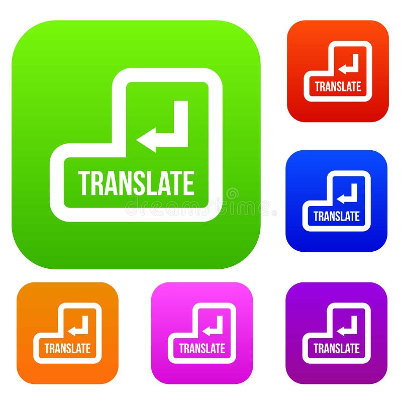 Translate Button Icon, Simple Style Stock Vector - Illustration of ...