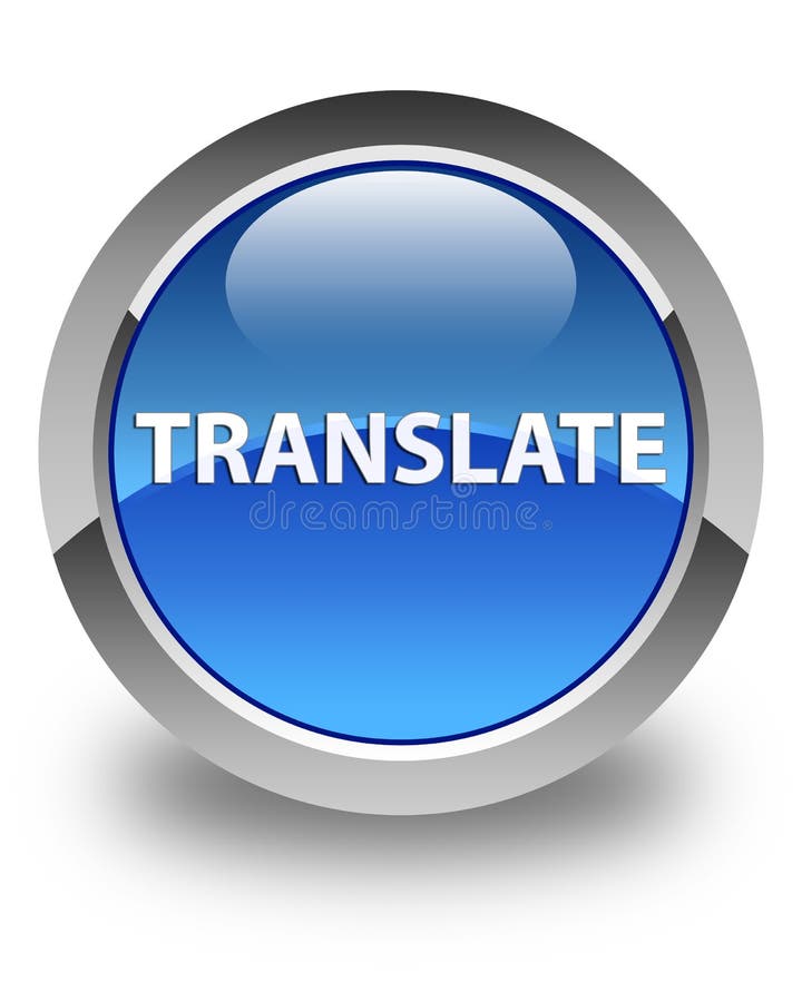 Translate Glossy Red Round Button Stock Illustration - Illustration of ...