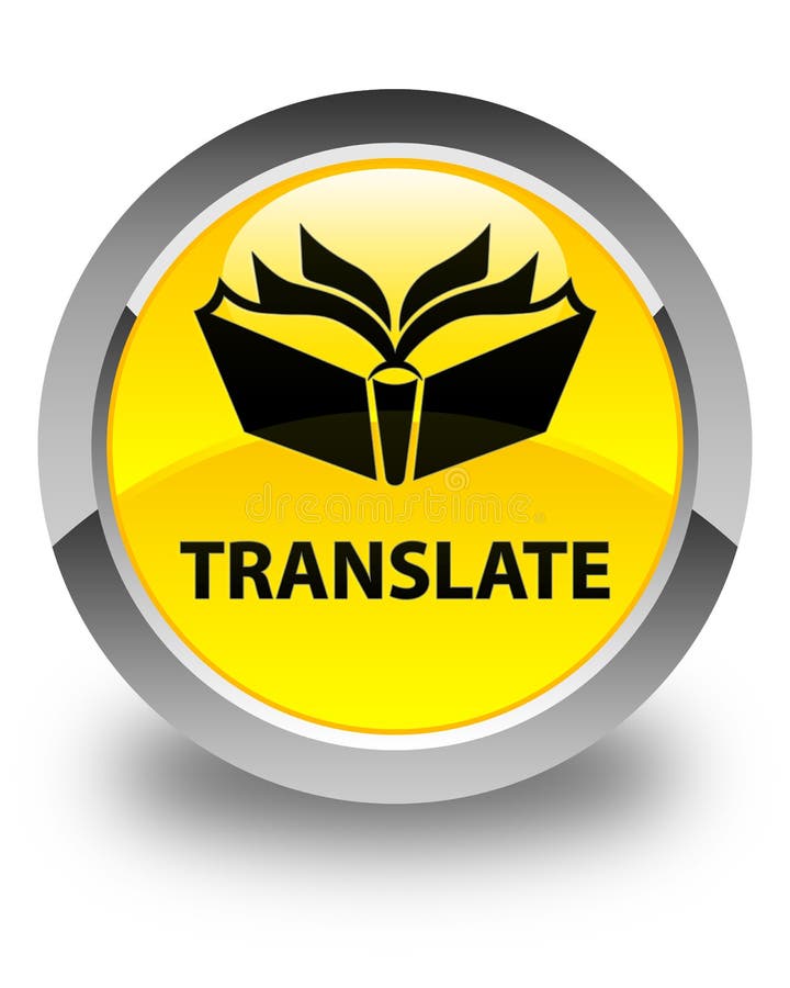 Translate Yellow Keyboard Button Stock Illustration - Illustration of ...