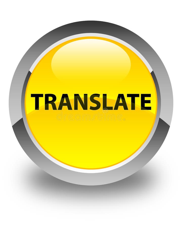 Translate Yellow Keyboard Button Stock Illustration - Illustration of ...