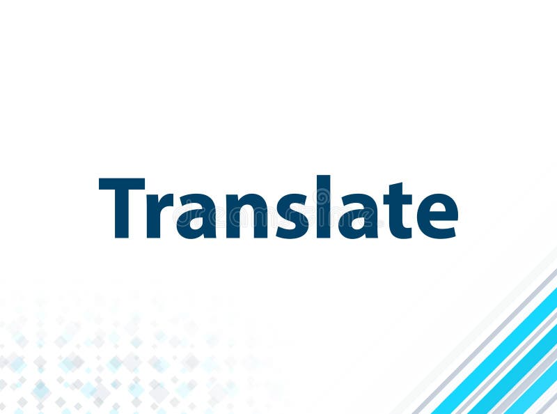 Translate Modern Flat Design Blue Abstract Background Stock ...