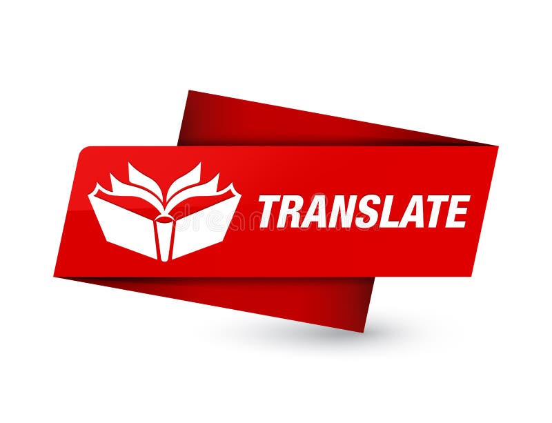 Translate Premium Red Tag Sign Stock Illustration - Illustration of ...