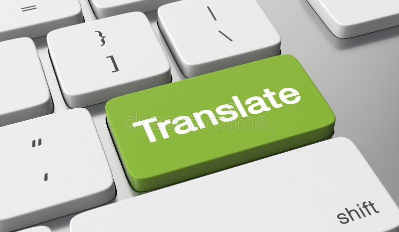 Translate Button. Online Language Translation Stock Illustration ...