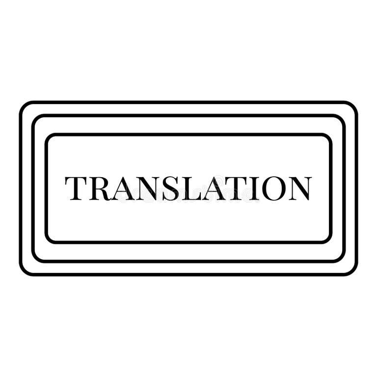 Translation Button Icon, Outline Style Stock Vector - Illustration of ...