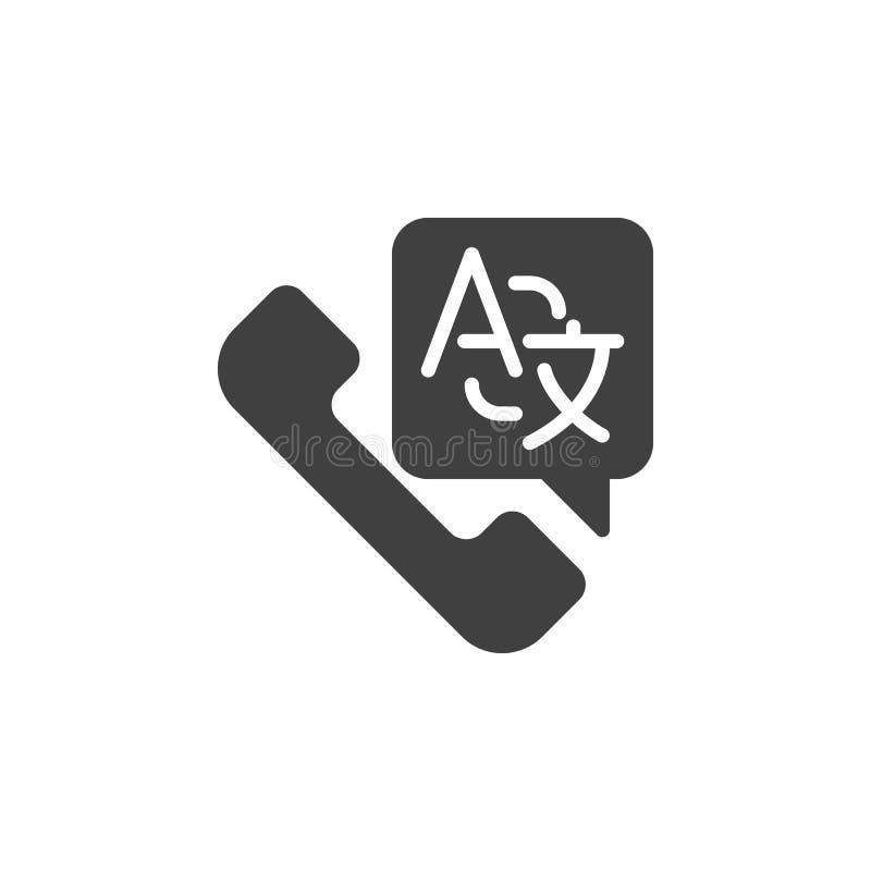 Translation Call Service Vector Icon Stock Vector - Illustration of ...