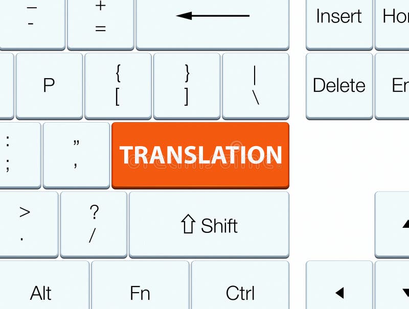 Translation Orange Square Button Red Ribbon in Corner Stock ...