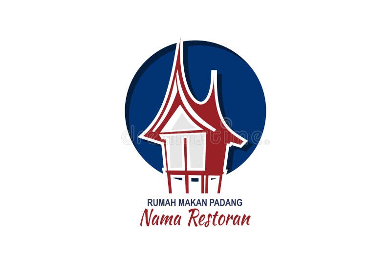 Translation: Restaurant Name, Padang Cuisine. Vector Logo Stock Vector ...