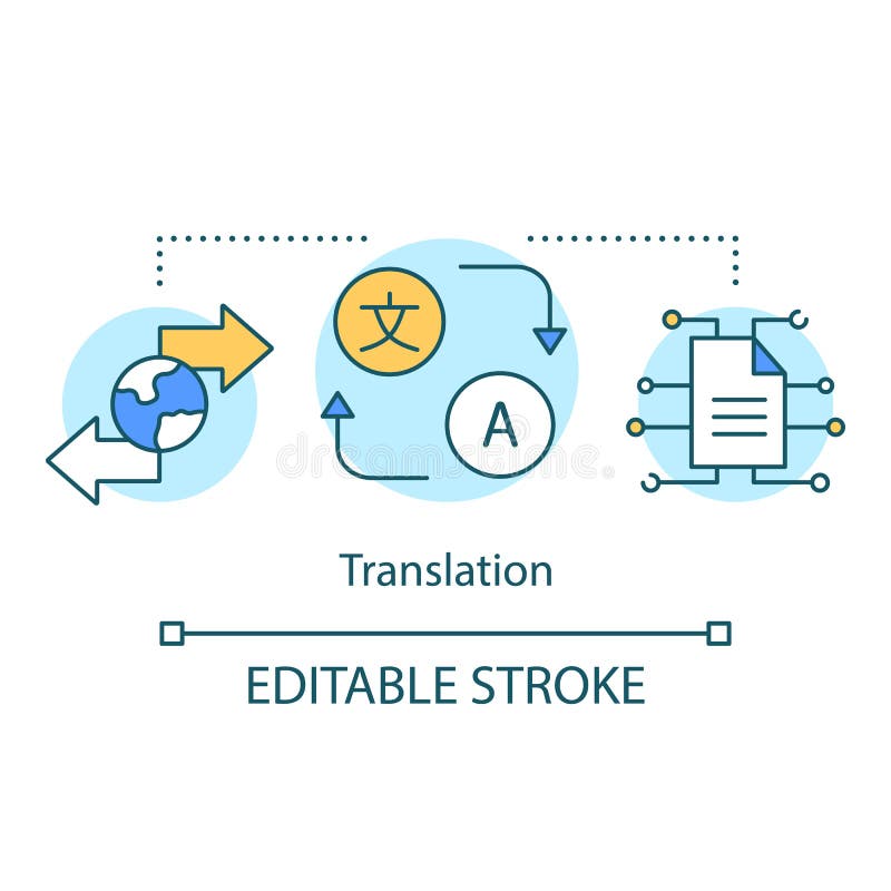 Translation Services Concept Icon. Foreign Language Interpretation Idea ...