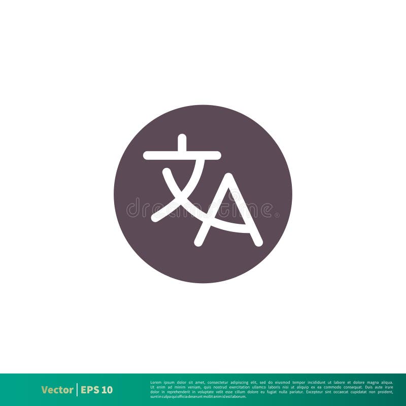 Translation, Translator Icon Vector Logo Template Illustration Design ... Translation, Translator Icon Vector Logo Template Illustration Design ...
