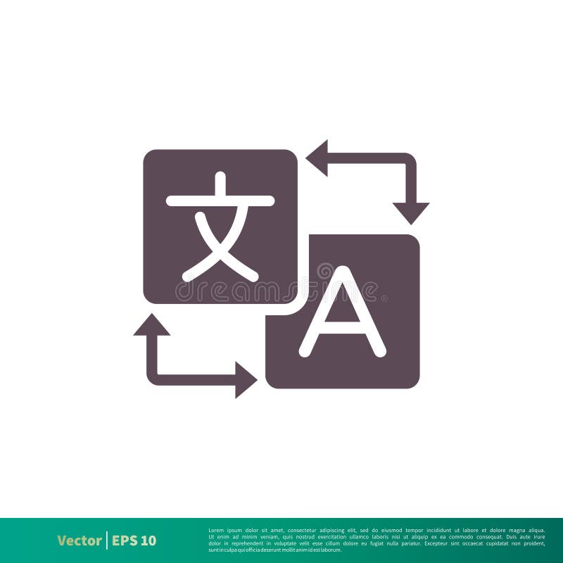 Translation, Translator Icon Vector Logo Template Illustration Design ... Translation, Translator Icon Vector Logo Template Illustration Design ...