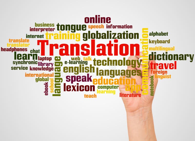 Globalization Word Cloud Hand Sphere Concept Stock Illustration ...