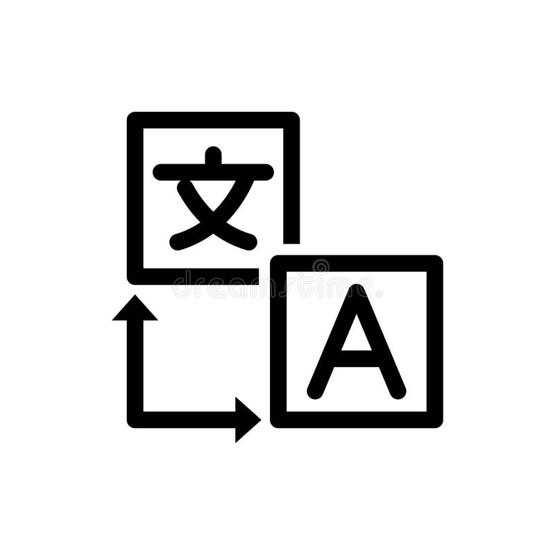 Translator Icon Flat Vector Template Design Trendy Stock Vector ...