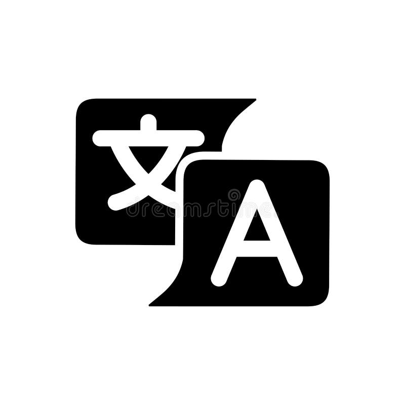Translator Icon Flat Vector Template Design Trendy Stock Vector ...