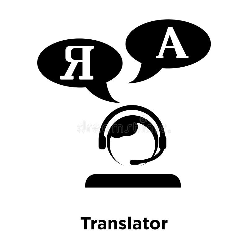 Translator Icon Vector Isolated On White Background, Logo Concept Of ...