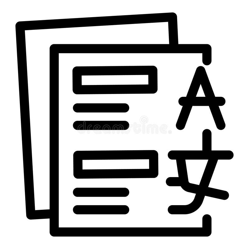 Translator Working on Translation of Foreign Language Text with ...