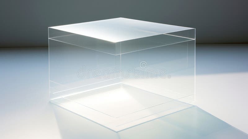 Translucency, Transparency and Lighting Concept. Simple Geometric ...