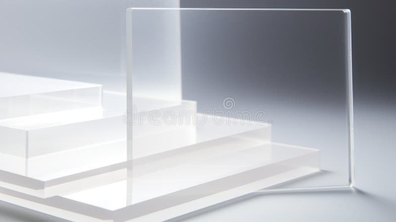 Translucency, Transparency and Lighting Concept. Simple Geometric ...