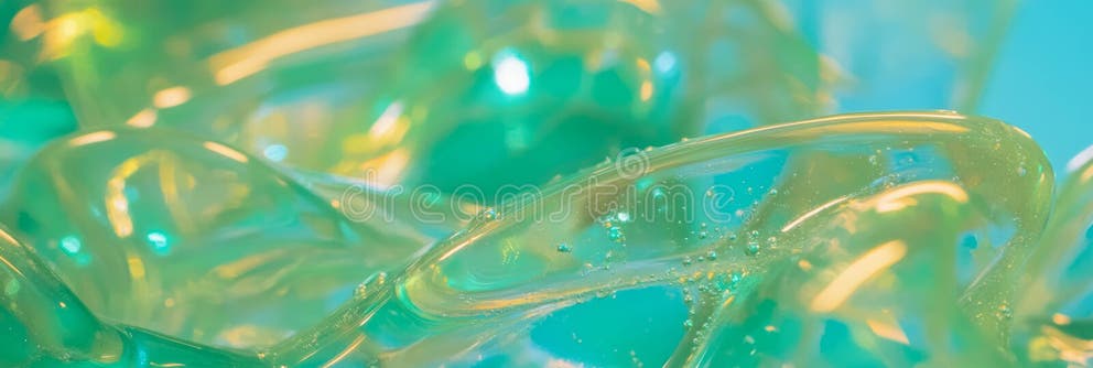 Texture of Translucent Aloe Gel with Tiny Particles and Light ...