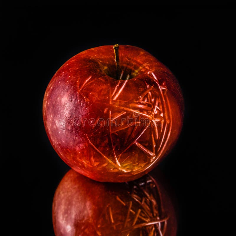 Translucent apple stock image. Image of bright, dark - 172680993
