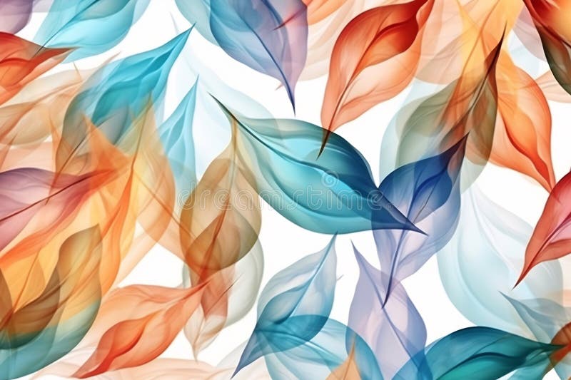 Translucent Autumn Leaves Mosaic Stock Image - Image of seasonal ...