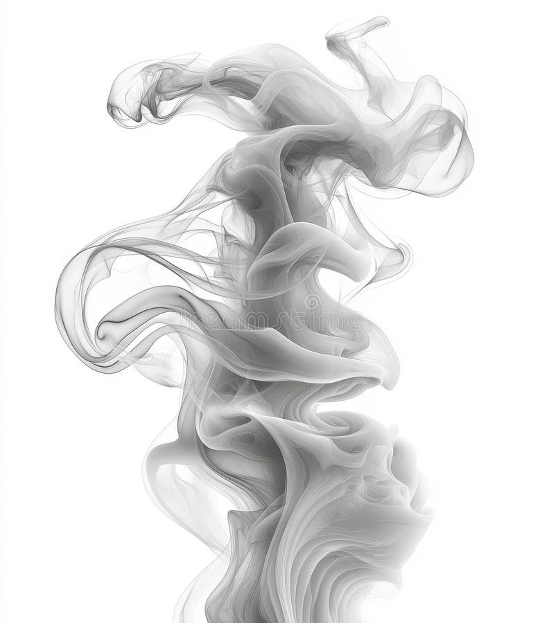 Translucent Background Featuring Realistic White Smoke Stock ...