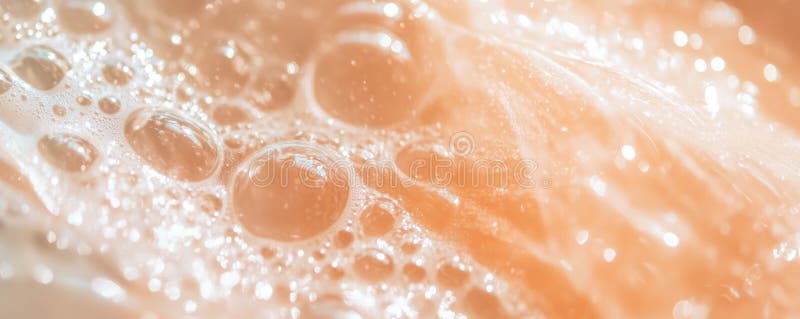 Translucent Beige Gel with Bubbles and Reflections for an Elegant ...