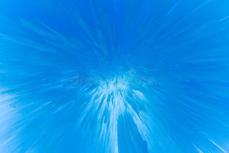 Translucent Blue Ice Castle Stock Photo - Image of cold, scenery: 68214618