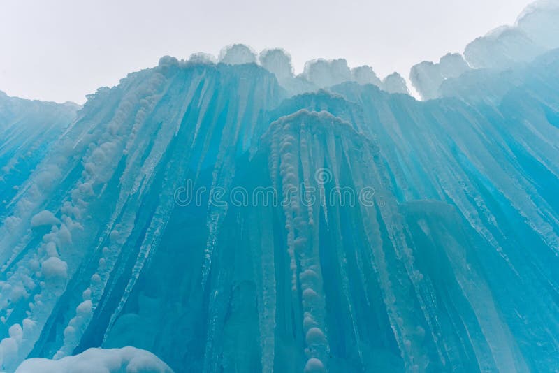Translucent Blue Ice Castle Stock Image - Image of cold, serene: 68214979