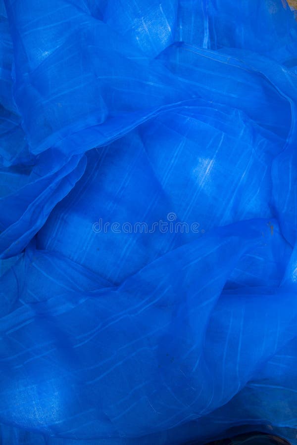 Translucent Blue Net Fabric Can Be Used As a Background Stock Image ...