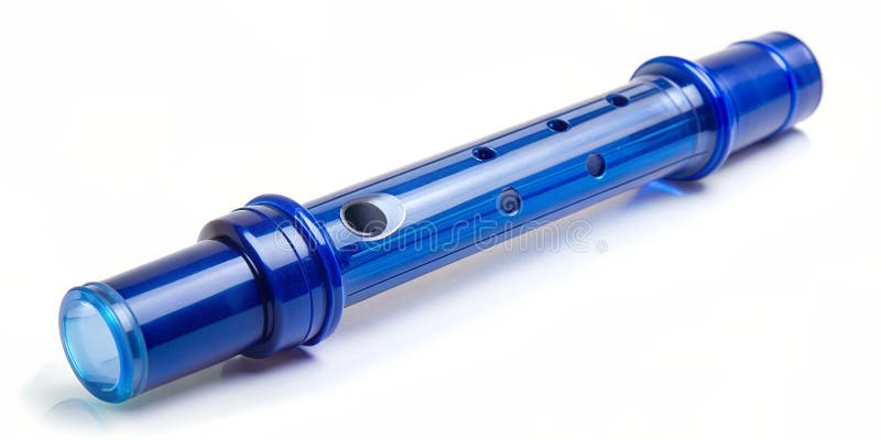 Translucent Blue Recorder Isolated AI-Generated Content Stock Photo ...