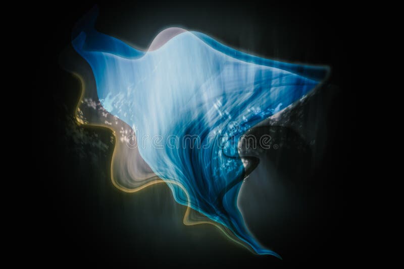 Translucent Blue Shape Scene Abstract Background Stock Illustration ...