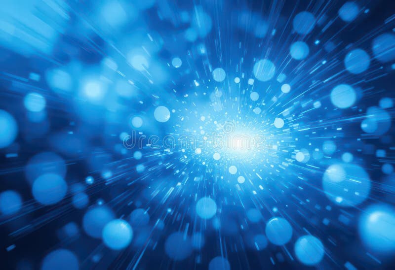 Translucent Blue Spark Starry Light, Lightbulb Effect, Soft Blur Modern ...