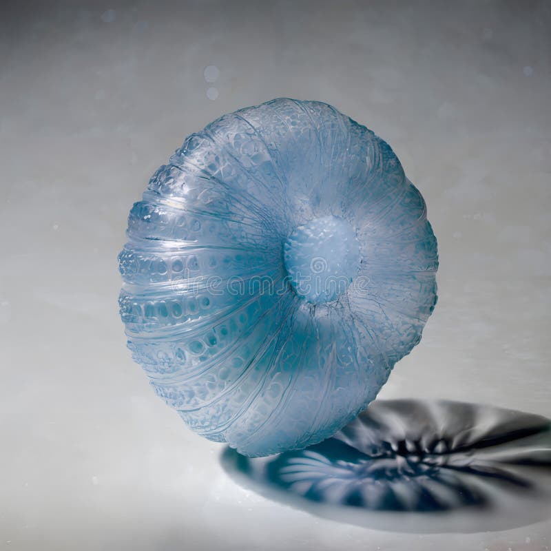 Translucent Blue Sphere Reflects Light Stock Image - Image of balance ...