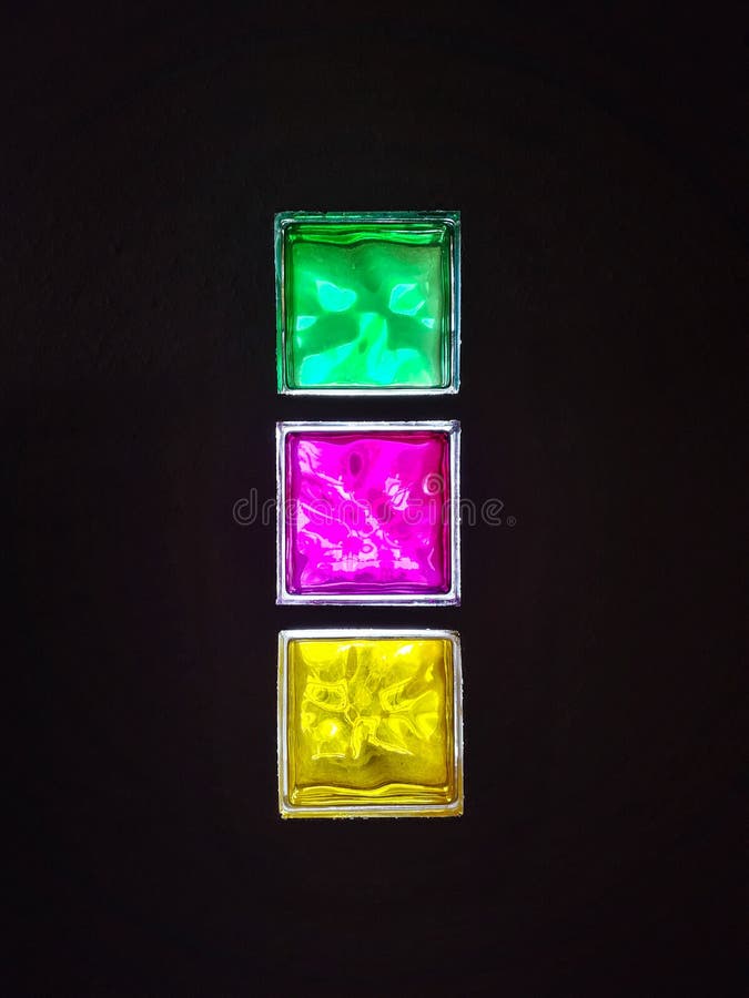 Translucent Bricks that Let Light Pass through with Pink and Yellow ...