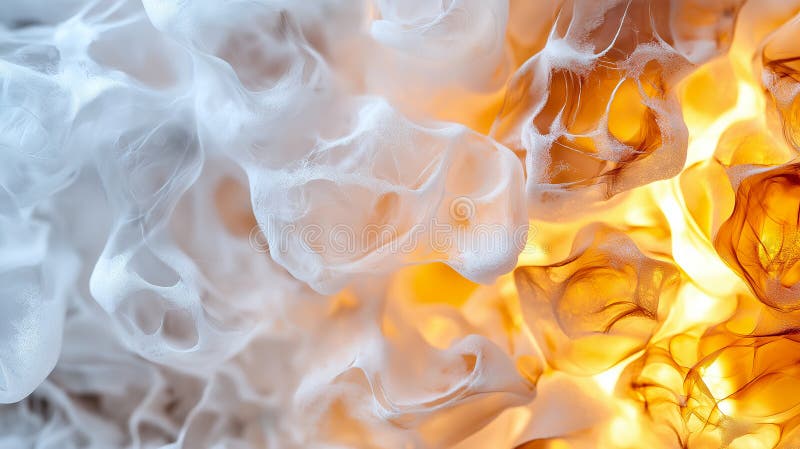 Translucent Bubbles in White and Orange Hues Create Mesmerizing ...