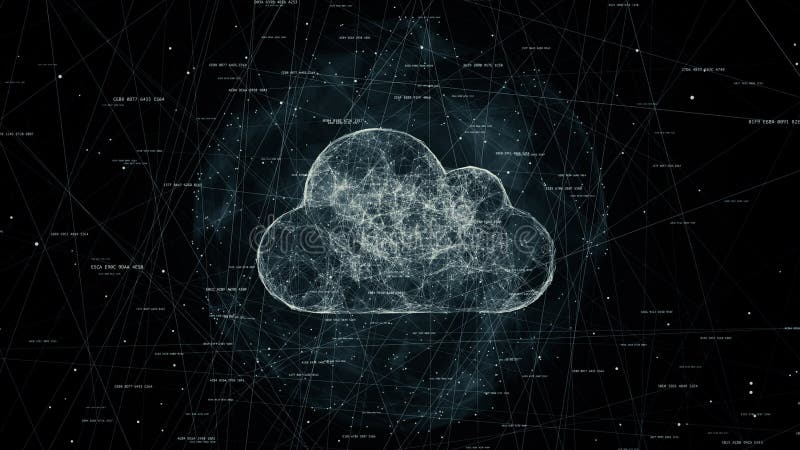 Cloud Computing Concept Animation,4K Video Stock Footage - Video of ...
