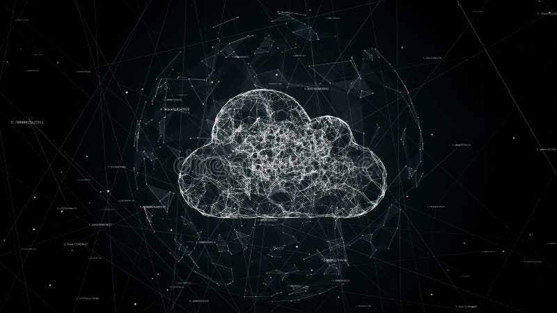 Translucent Cloud Icon Animation Stock Footage - Video of meteorology ...