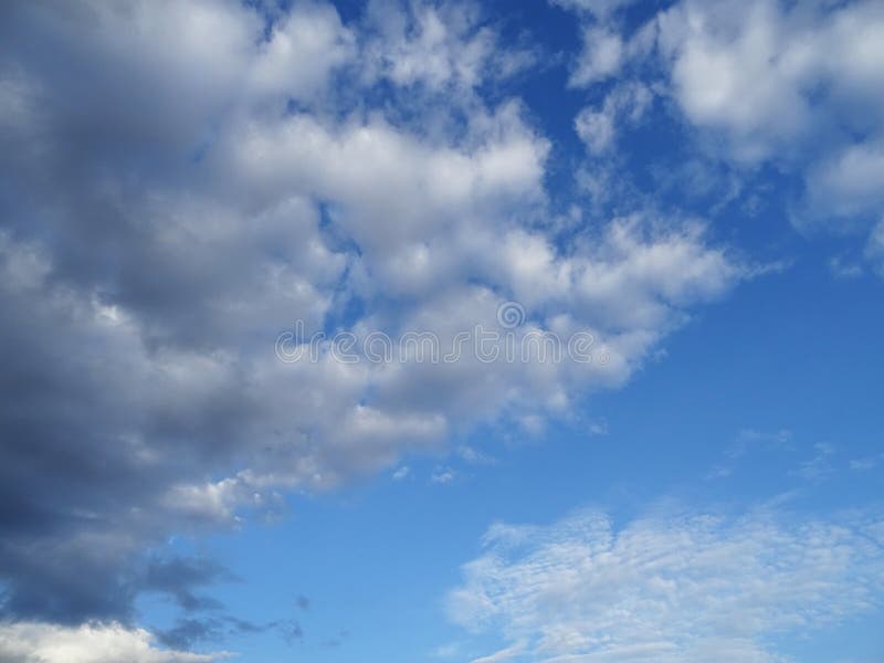 Clouds in a Bright Blue Sky, Clouds for Rain Stock Image - Image of ...