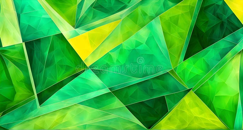 Translucent Colored Geometric Shapes Create Depth with Sharp Angles and ...