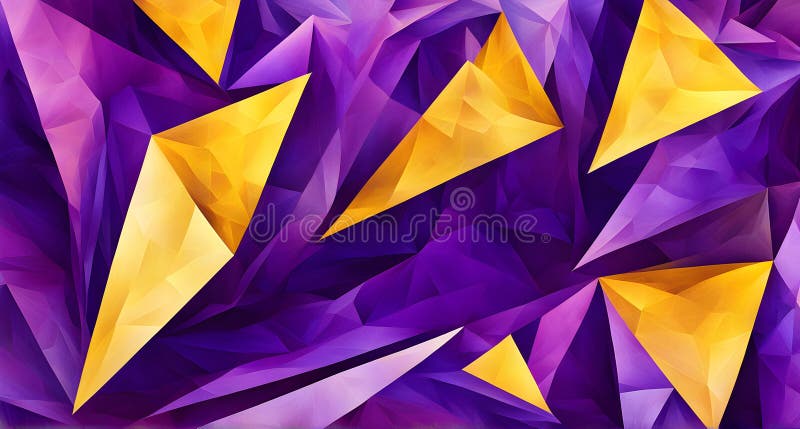 Translucent Colored Geometric Shapes Create Depth with Sharp Angles and ...