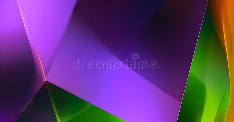 Translucent Colored Geometric Shapes Create Depth with Sharp Angles and ...