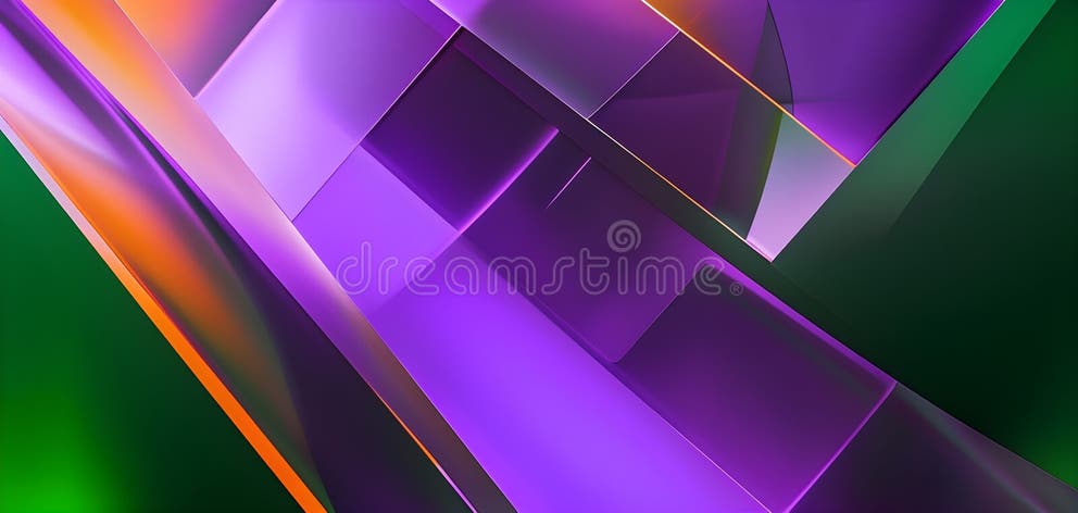 Translucent Colored Geometric Shapes Create Depth with Sharp Angles and ...