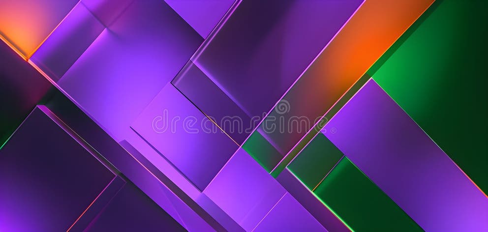 Translucent Colored Geometric Shapes Create Depth with Sharp Angles and ...