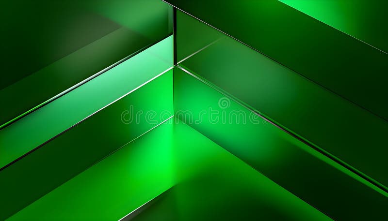 Translucent Colored Geometric Shapes Create Depth with Sharp Angles and ...